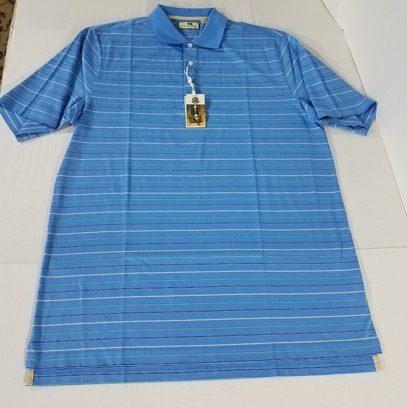 Alistair Mackenzie | Shirts | Alister Mackenzie Striped Golf Polo Shirt ...